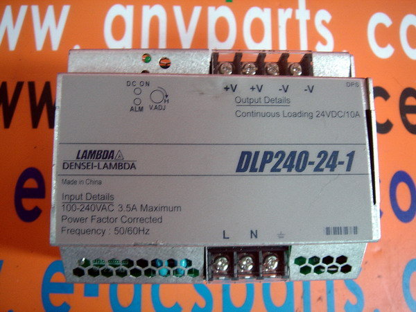 DENSEI-LAMBDA / NEMIC-LAMBDA DLP240-24-1 POWER SUPPLY 10AMP 24V 240WATT DIN RAIL MOUNT - 裕益科技自動化 ...